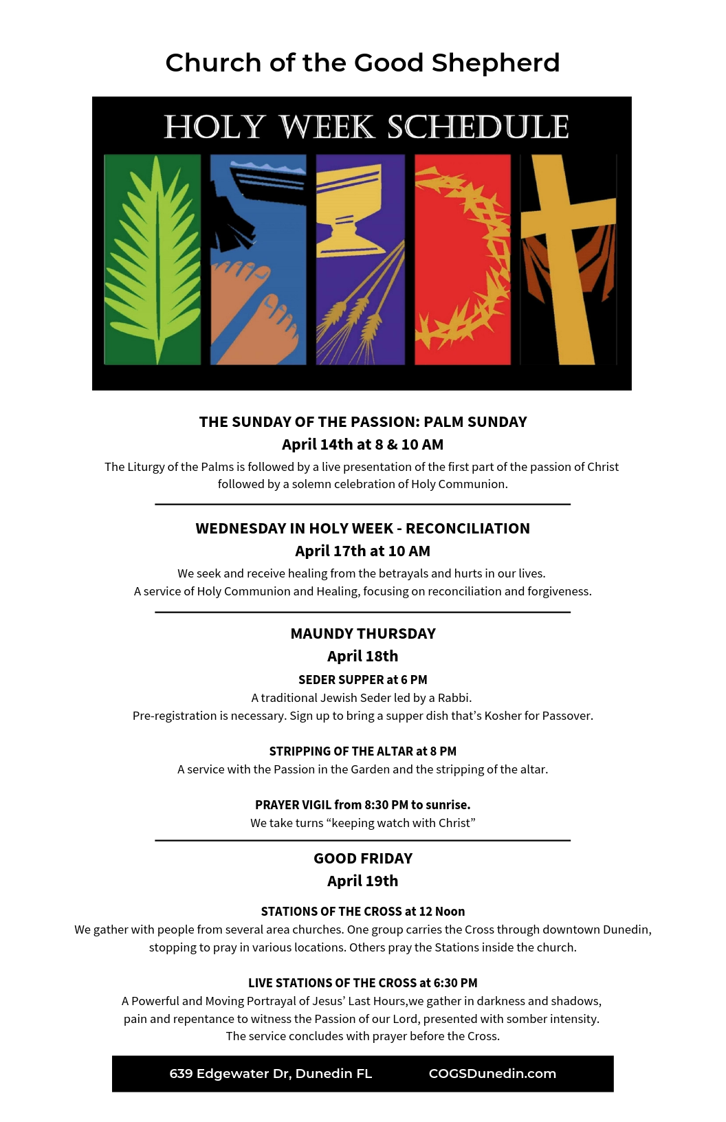 Holy Week & Easter Services - Episcopal Church of the Good Shepherd ...
