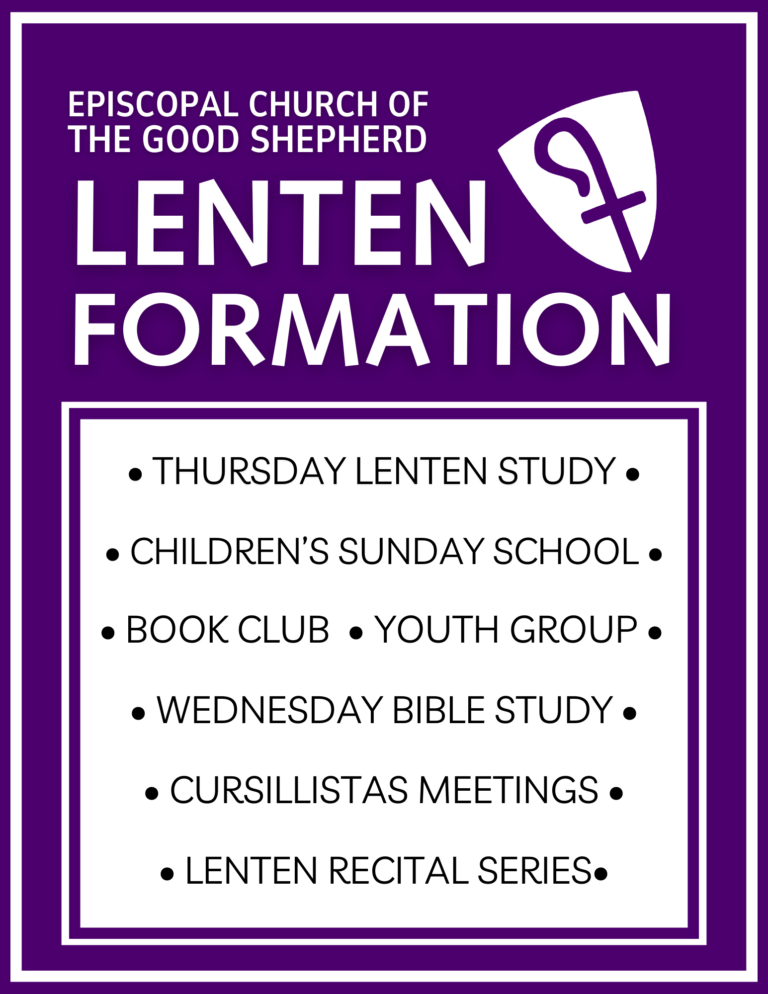 Lenten Formation - Episcopal Church of the Good Shepherd Episcopal ...