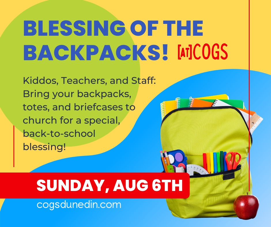 Blessing of the Backpacks - Episcopal Church of the Good Shepherd ...