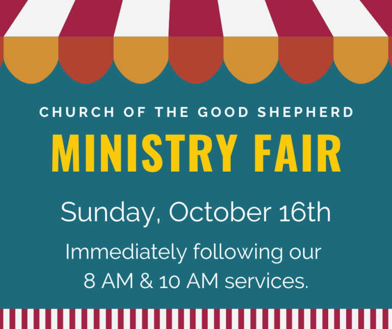 2022 Ministry Fair - Episcopal Church of the Good Shepherd Episcopal ...